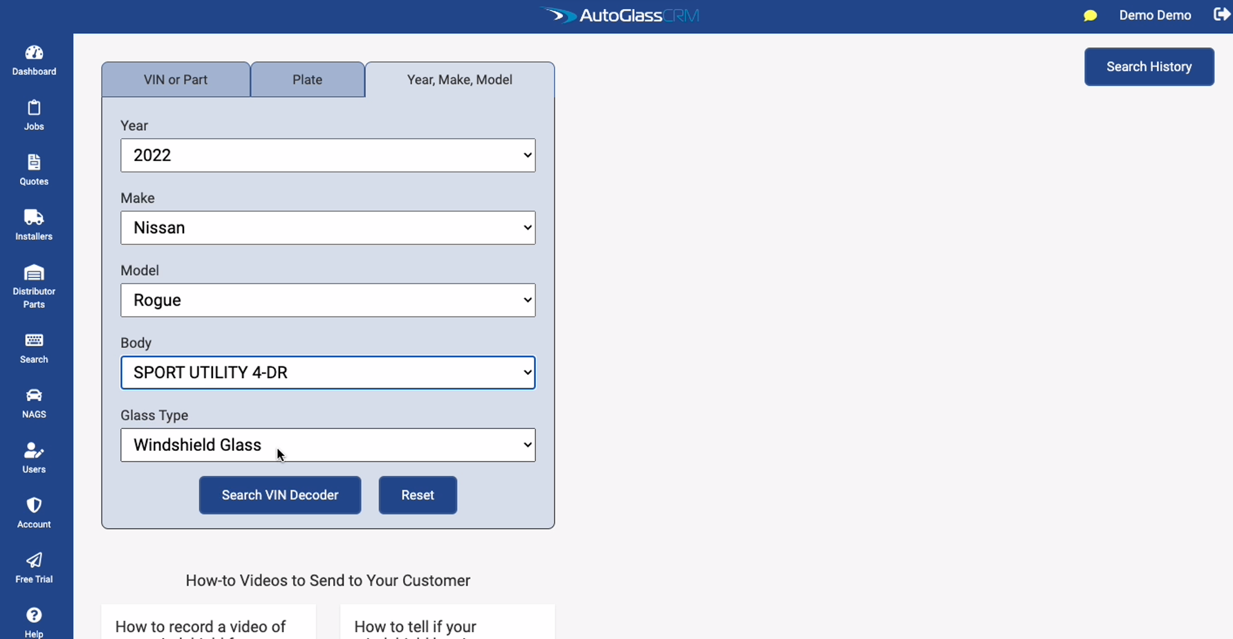 EVERYTHING AUTOGLASS: VIN Decoder, NAGS, POS, CRM